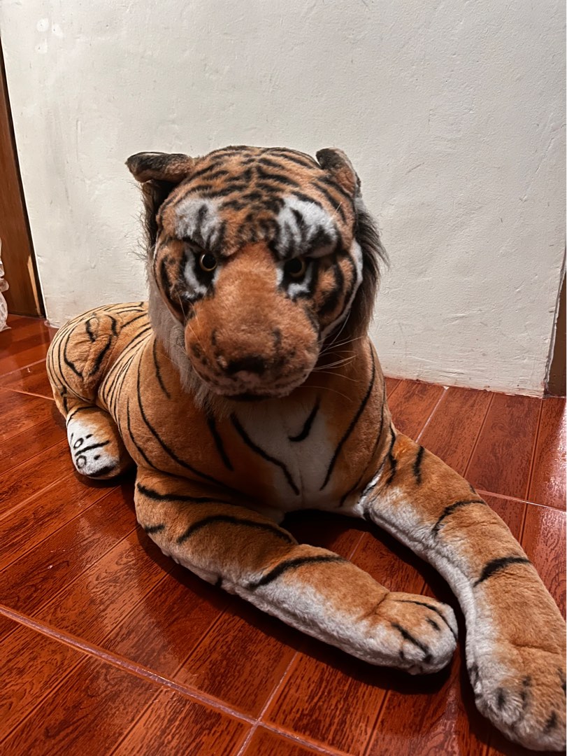 Life size tiger stuffed toy, Hobbies & Toys, Toys & Games on Carousell