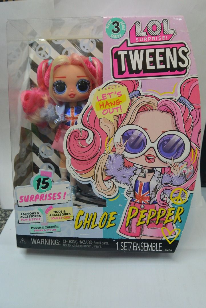 LOL Surprise Tween Series 3 Fashion Doll Chloe Pepper with 15 Surprises ...