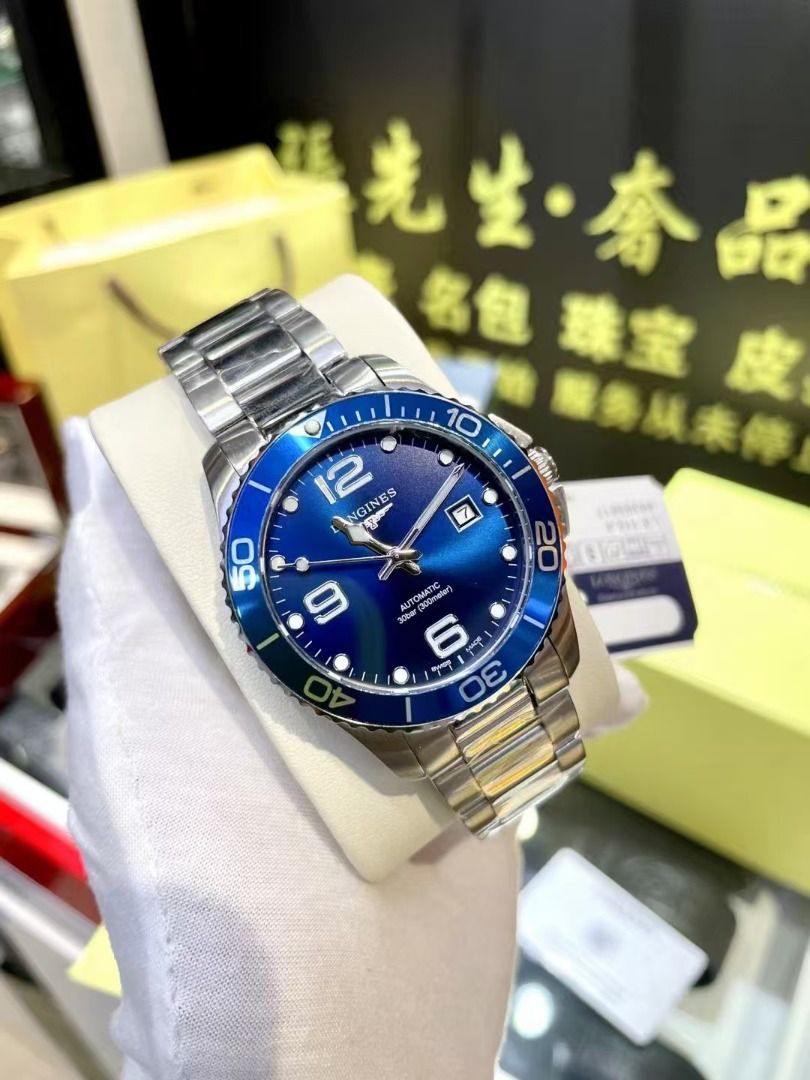 Longines Blue Kangkas Diving Series Ceramic Ring Night Light Scale 41mm ...