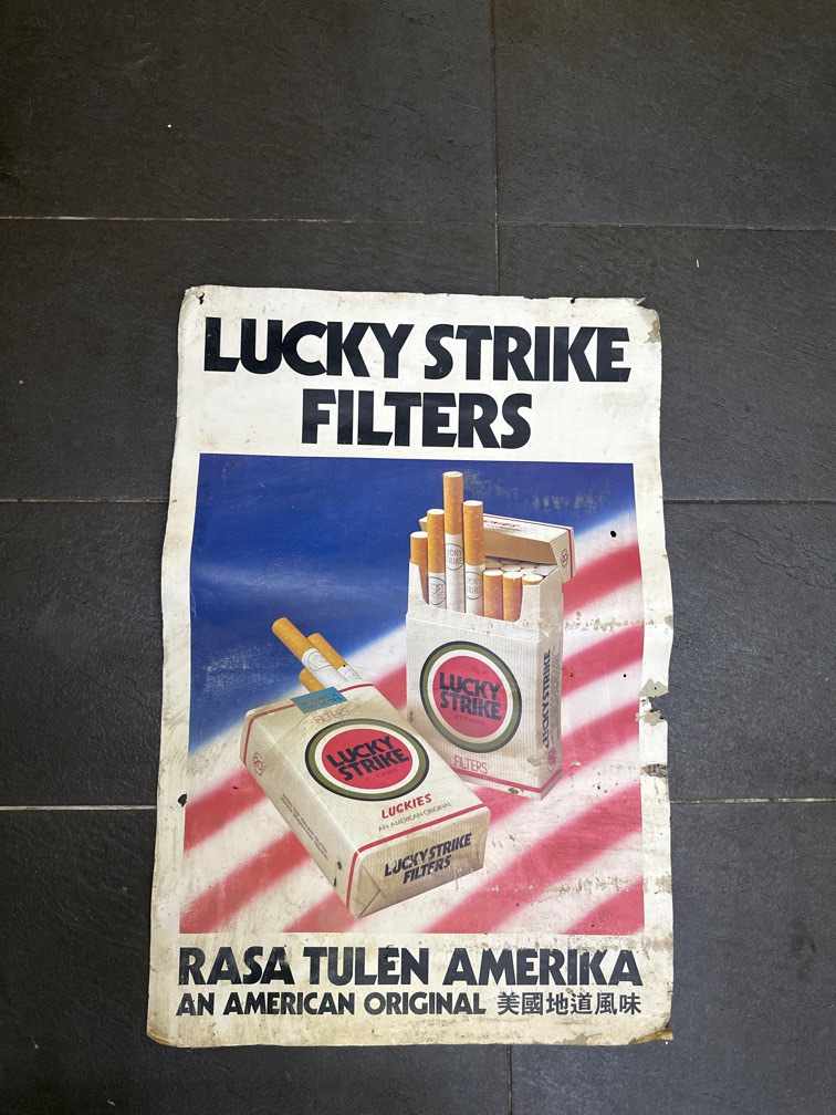 Lucky strike rokok poster, Hobbies & Toys, Collectibles & Memorabilia ...