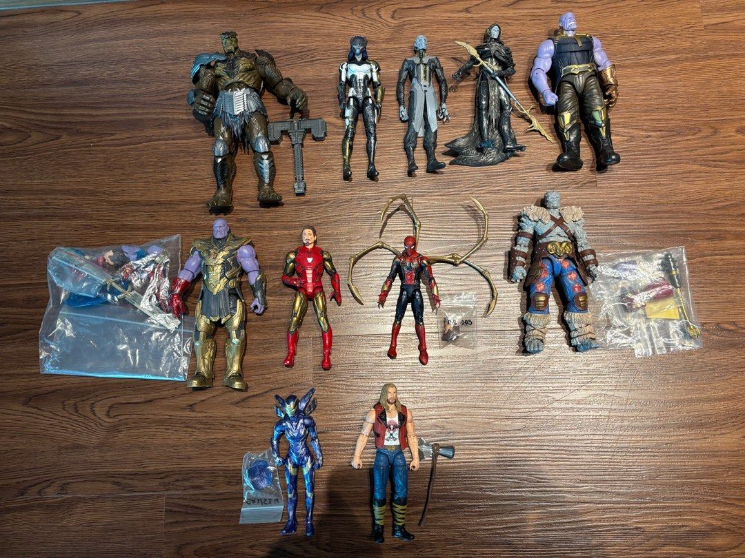 Marvel Legends Black Order Cull Obsidian Proxima Midnight Corvus Glaive ...