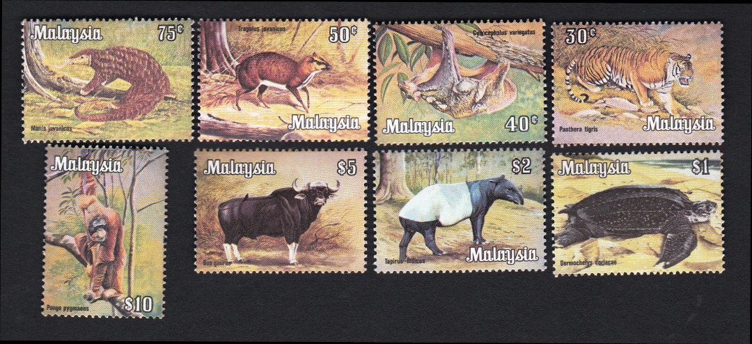 Mazuma *S1550 Malaysia 1979 Animal 30 Sen-$10 Full Set Mint, Hobbies ...