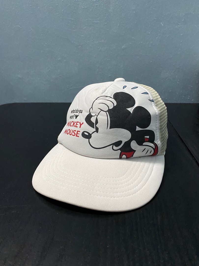 Mickey mouse trucker cap Disney, Men's Fashion, Watches & Accessories ...