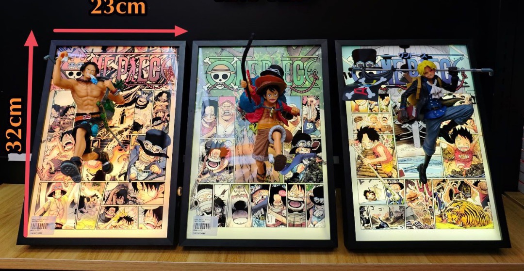 one piece frame with led and figure, Furniture & Home Living, Home ...
