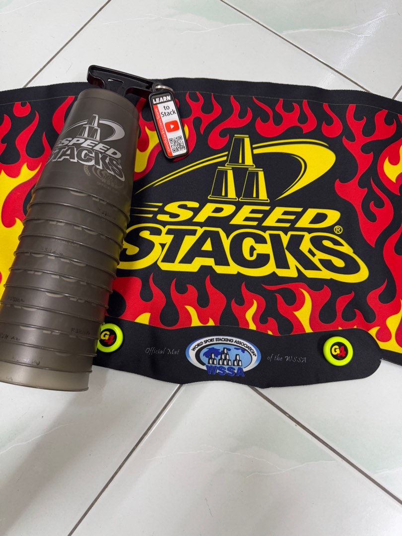 Original WSSA Stacking Cup with Mat, Sports Equipment, Other Sports ...
