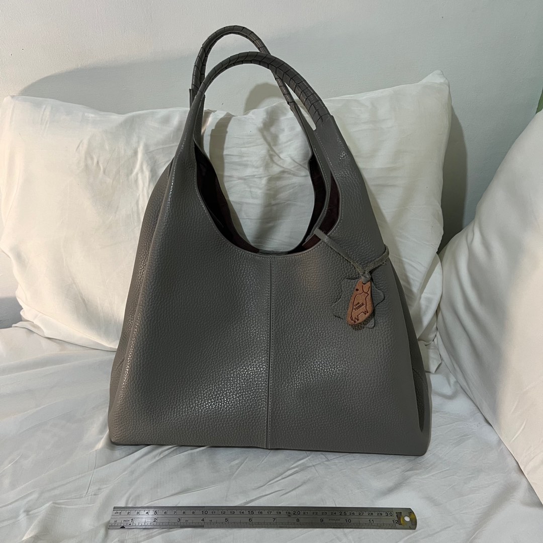 Our Tribe 860 Women's Leather Tote Bag in Gray, Women's Fashion, Bags ...