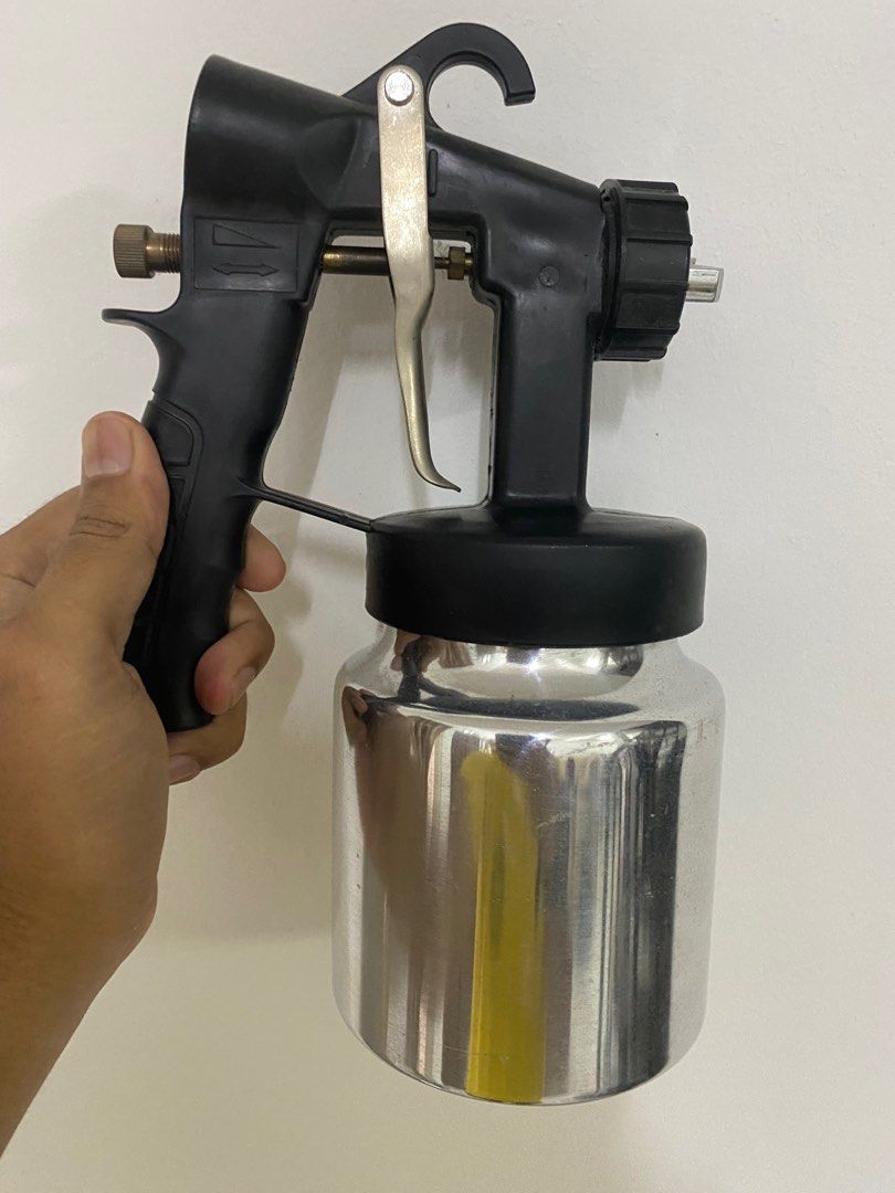 PAINT ZOOM ACCESSORY ALUMINIUM CONTAINER 800ML & SPRAY GUN WITH COPPER ...