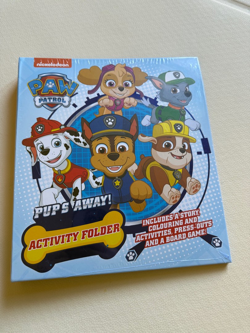 Paw Patrol Activity Folder, 興趣及遊戲, 手作＆自家設計, 文具 - Carousell