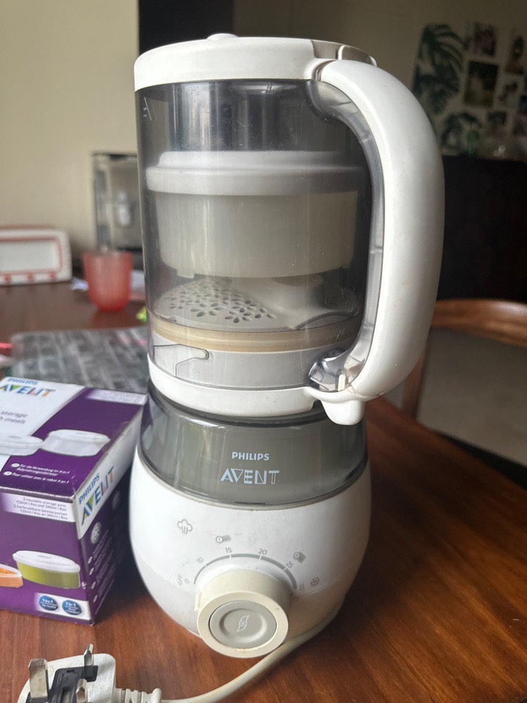 Philips Avent Blender 4-in-1 cooker with new container, Babies & Kids ...