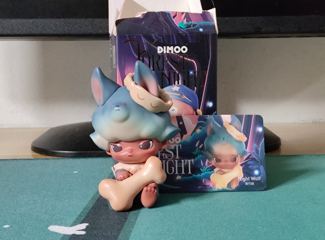 POP MART DIMOO Forest Night Series - Night Wolf, Hobbies & Toys, Toys ...