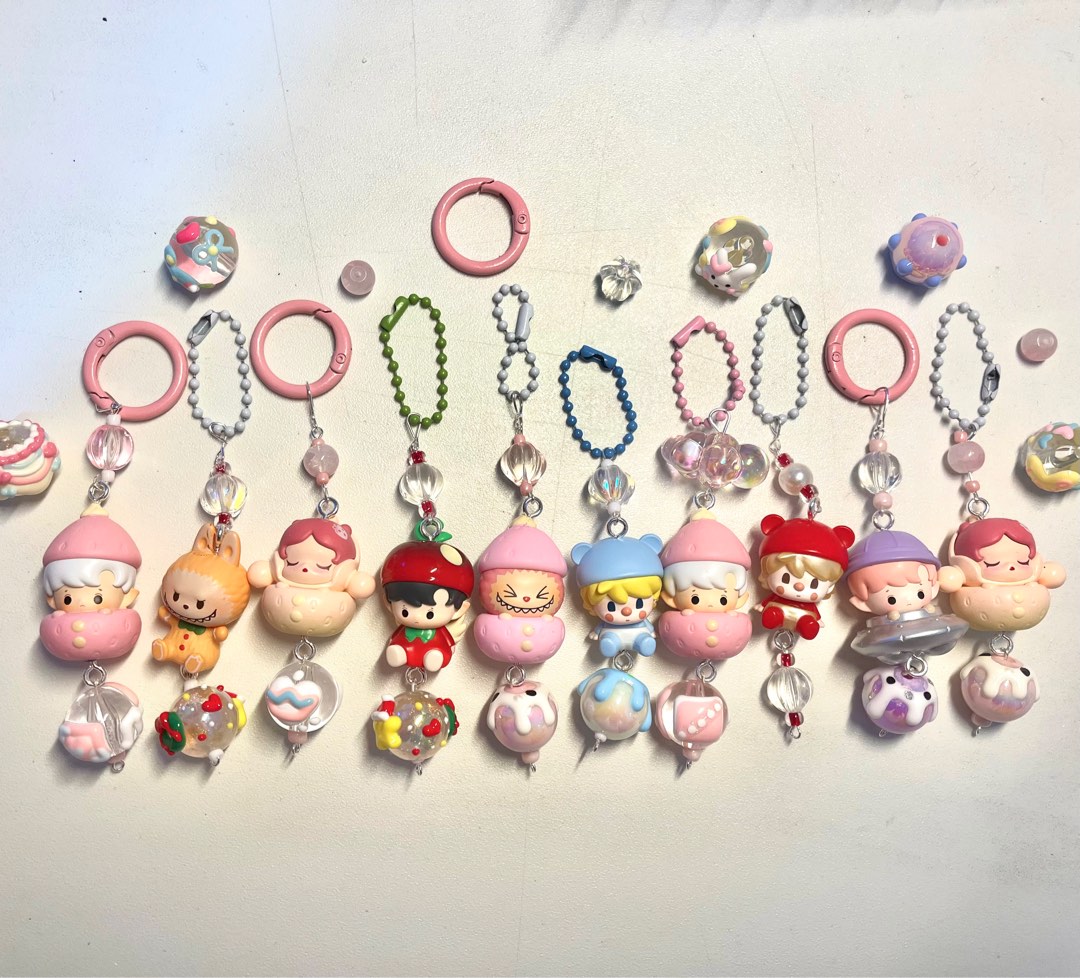 popmart keychains labubu skull panda, Hobbies & Toys, Stationery ...