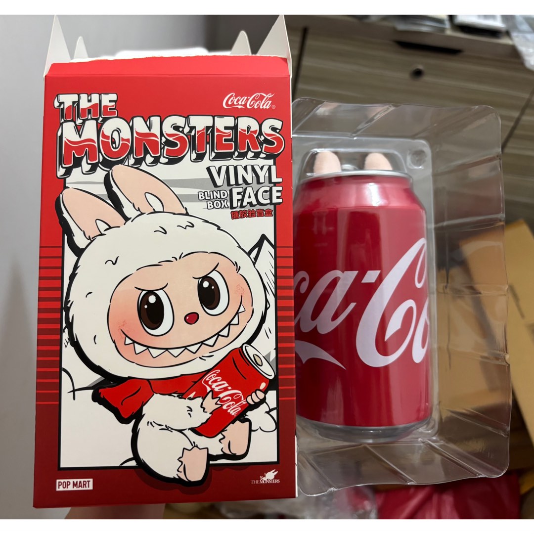 POPmart Labubu Coca Cola Secret Version The Monster Vinyl Face, Hobbies ...