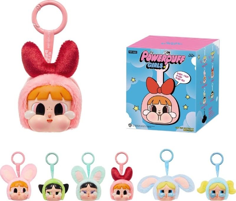 Powerpuff Girls X Crybaby Keychain Cute Plush Toy PPG x Crybaby ...