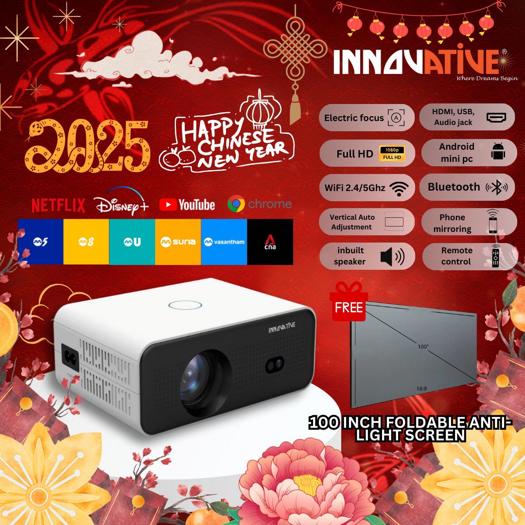 Projector - INNOVATIVE Mini Ray Short Throw Cinema Projector with 4k ...