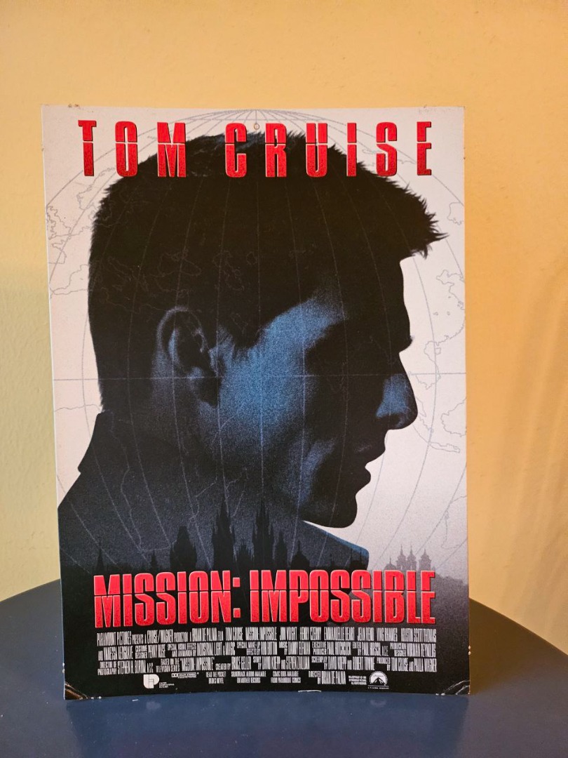 RARE ORIGINAL TOM CRUISE MISSION: IMPOSSIBLE (1996) PROMOTIONAL COUNTER ...