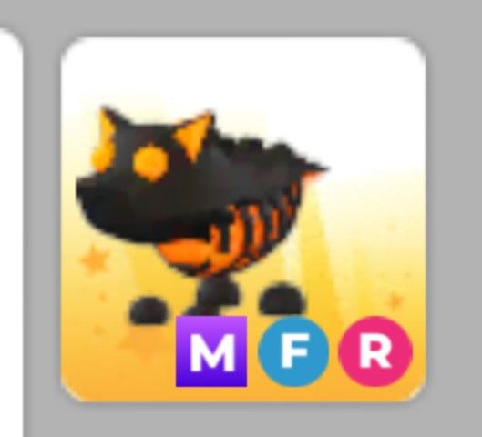 Roblox Adopt Me Mega Fly Ride Lava Wolf Adopt Me MFR Lava Wolf, Video ...