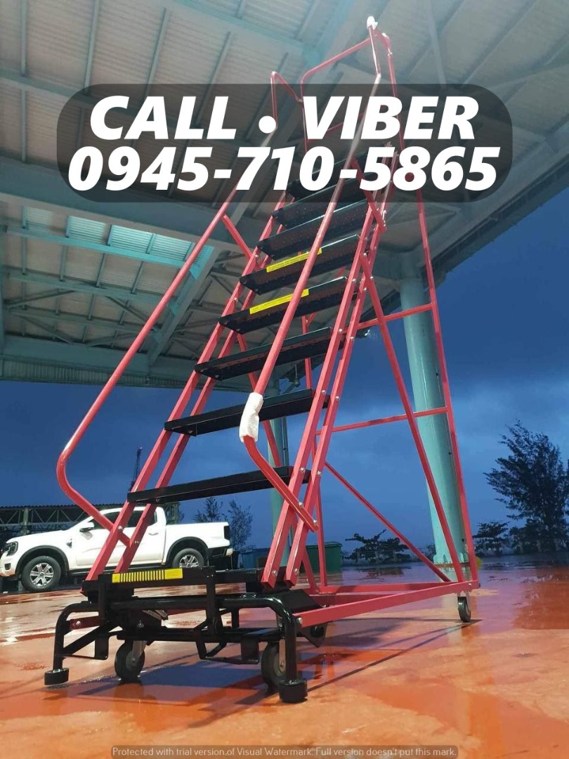 Rolling Platform Ladder, Commercial & Industrial, Construction ...
