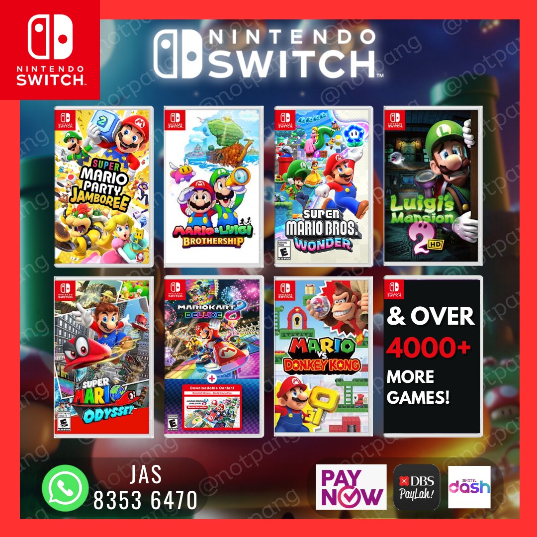 ⭐Super Mario Nintendo Switch Games | Mario Kart 8 Deluxe | Mario Party ...