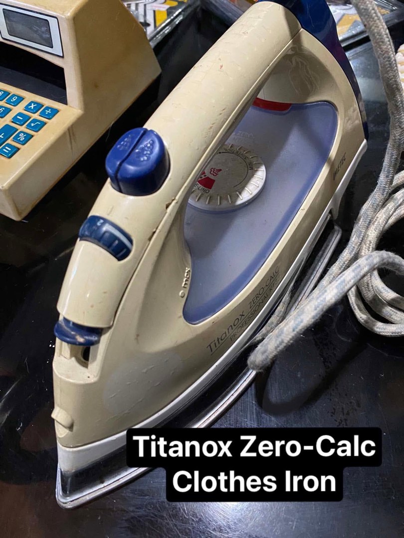 Titanox Zero-Calc Clothes Iron, TV & Home Appliances, Irons & Steamers on Carousell