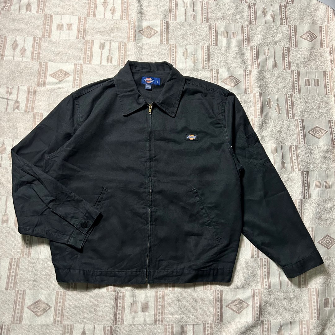 Vintage Dickies Workwear Detroit / Harrington Black Jacket, Men's ...