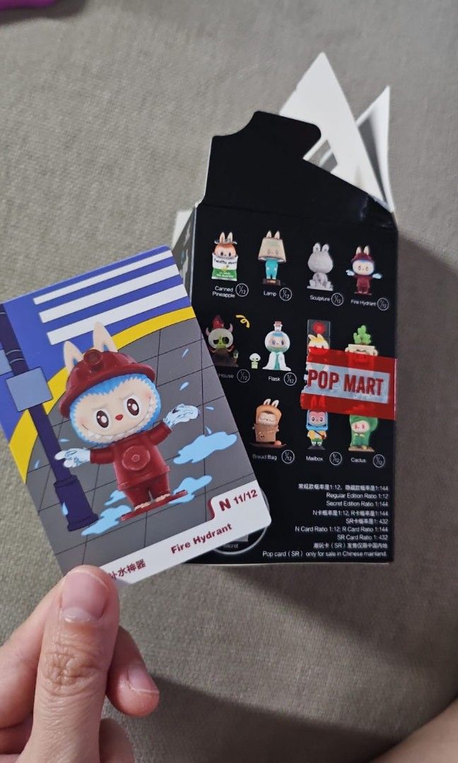 WTS Labubu The Monster Almost Hidden - Fire Hydrant, Hobbies & Toys ...