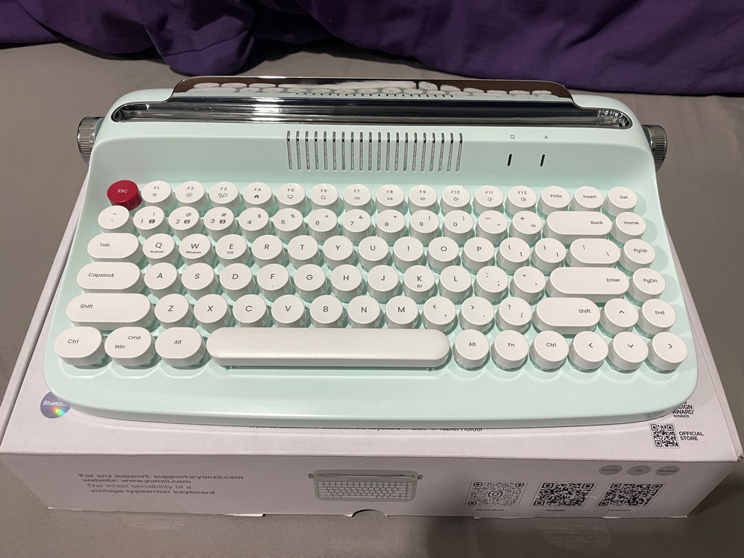 YUNZII x ACTTO Bluetooth Keyboard (Mint Green), Computers & Tech, Parts & Accessories, Computer ...