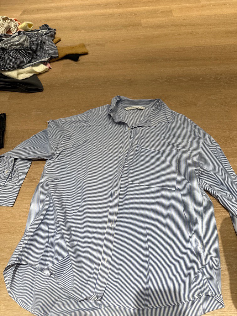 Zara work blouse, Women's Fashion, Tops, Blouses on Carousell