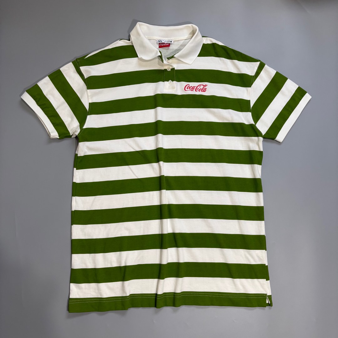 Zara x coke coca cola polo shirt oversized, Men's Fashion, Tops & Sets, Tshirts & Polo Shirts on ...