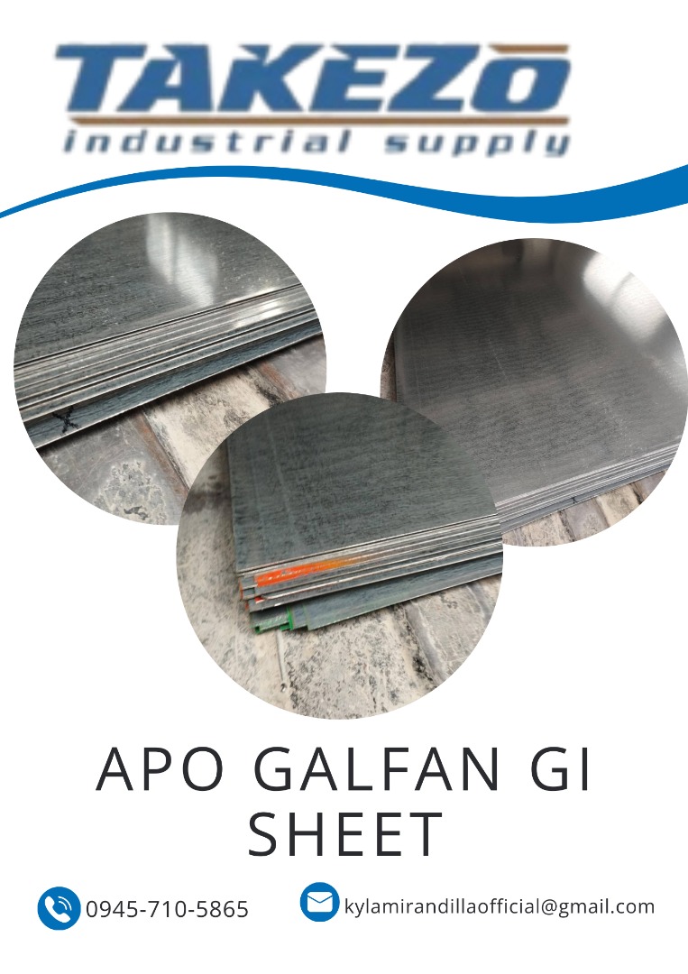 Apo Galfan Gi Sheet, Commercial & Industrial, Construction & Building Materials on Carousell