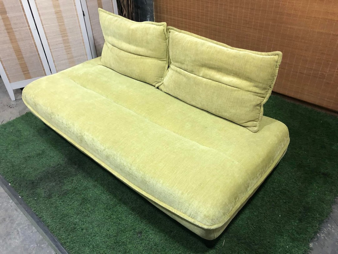 Avocado Yellow Green Chaise Lounge Sofa, Furniture & Home Living ...
