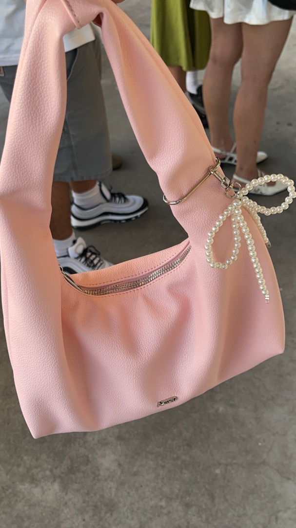 aztrid blush pink small hobo bag, Luxury, Bags & Wallets on Carousell