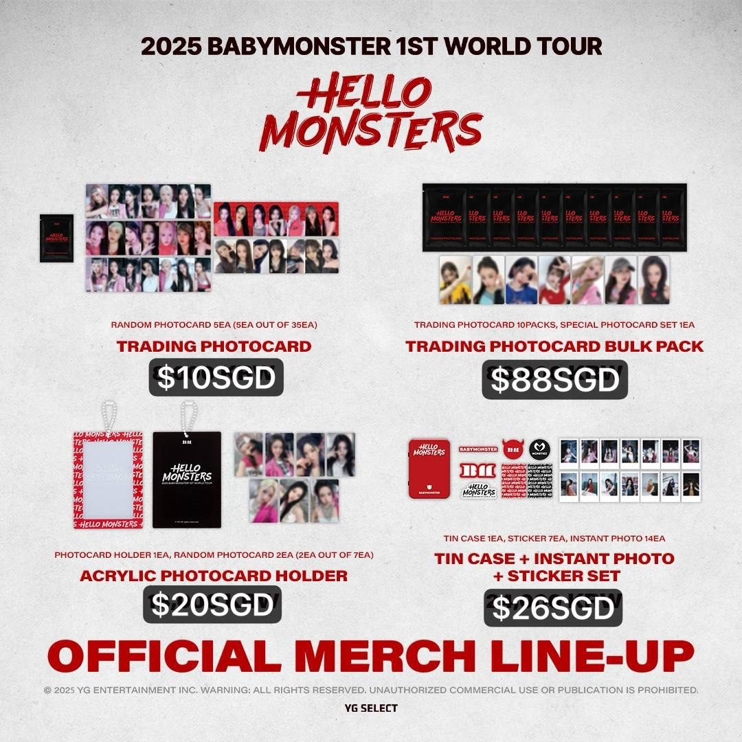 BABYMONSTER HELLO MONSTERS WORLD TOUR SEOUL OFFLINE MD the sameE store ...
