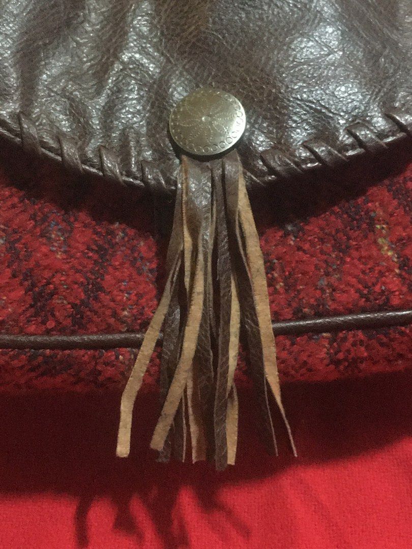bag sandang silang rugged separuh kulit merah coklet minat cal wsap ...