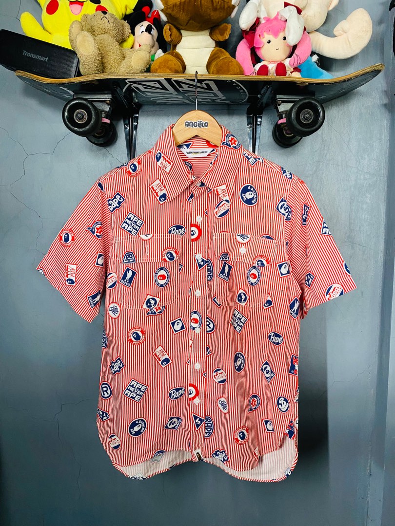 Bape aape polo aop, Men's Fashion, Tops & Sets, Tshirts & Polo Shirts ...
