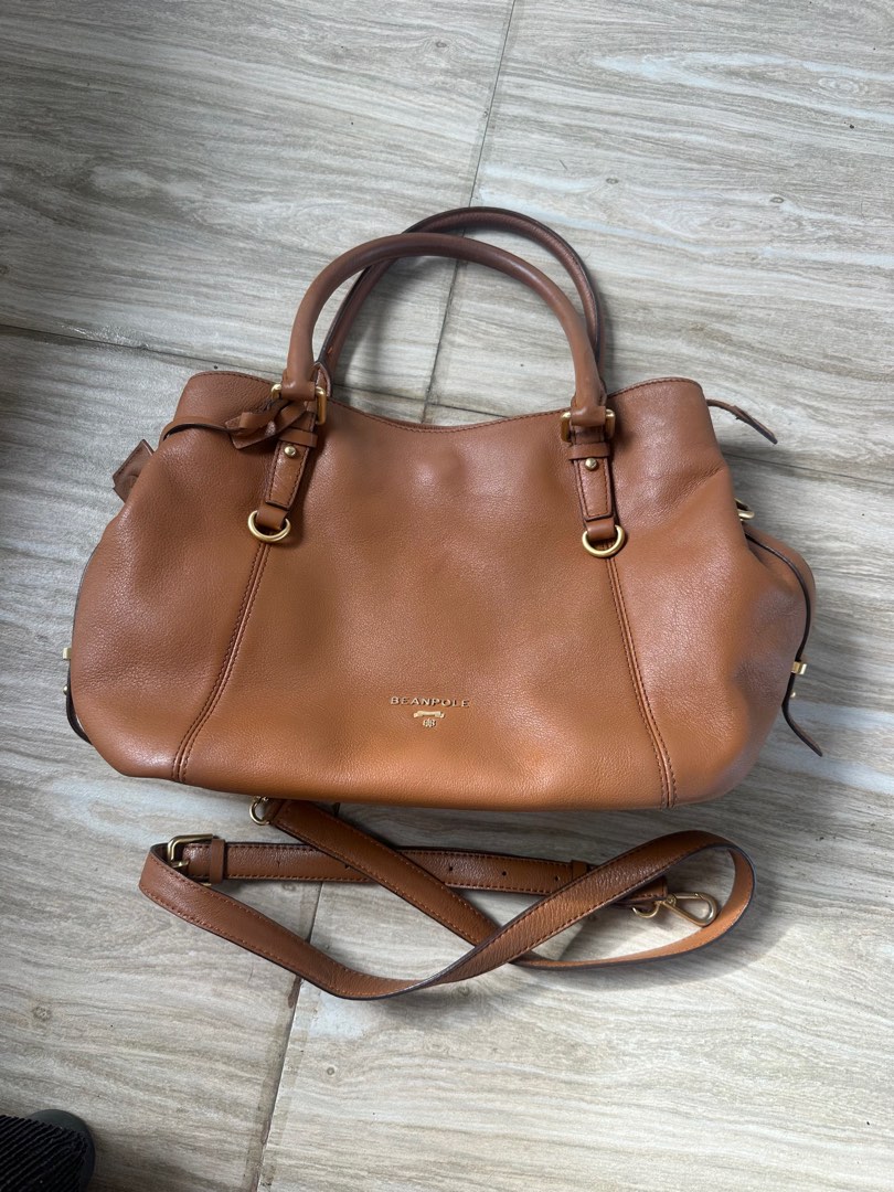 Beanpole 2 way leather bag, Luxury, Bags & Wallets on Carousell