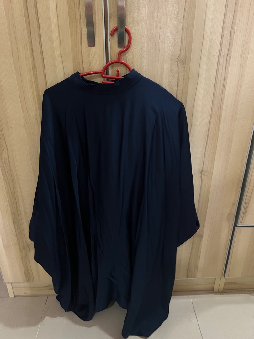 Caftanist Nikita Set ni Navy Blue, Women's Fashion, Muslimah Fashion ...