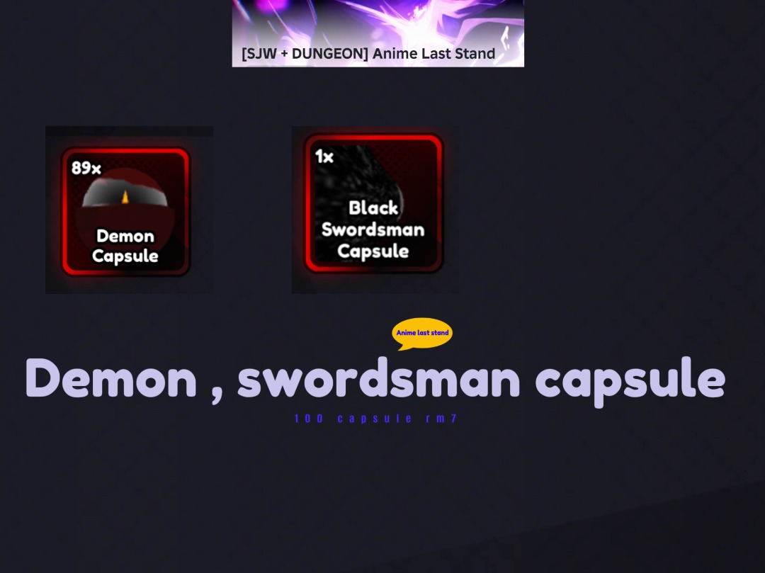 CAPSULE ANIME LAST STAND, Video Gaming, Gaming Accessories, In-Game ...