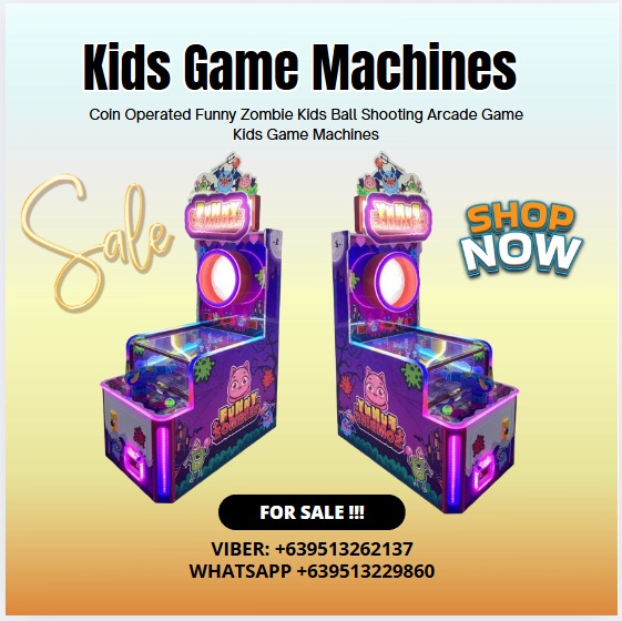 Coin Operated Funny Zombie Kids Ball Shooting Arcade Game Kids Game ...