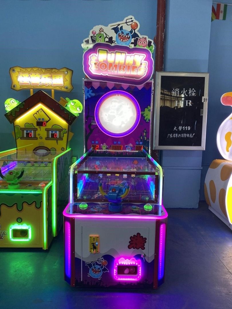 Coin Operated Funny Zombie Kids Ball Shooting Arcade Game Kids Game ...