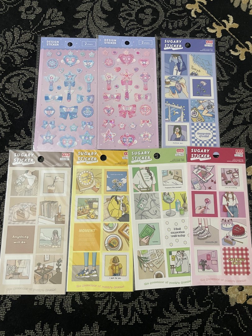 Daiso stickers, Hobbies & Toys, Stationery & Craft, Other Stationery ...