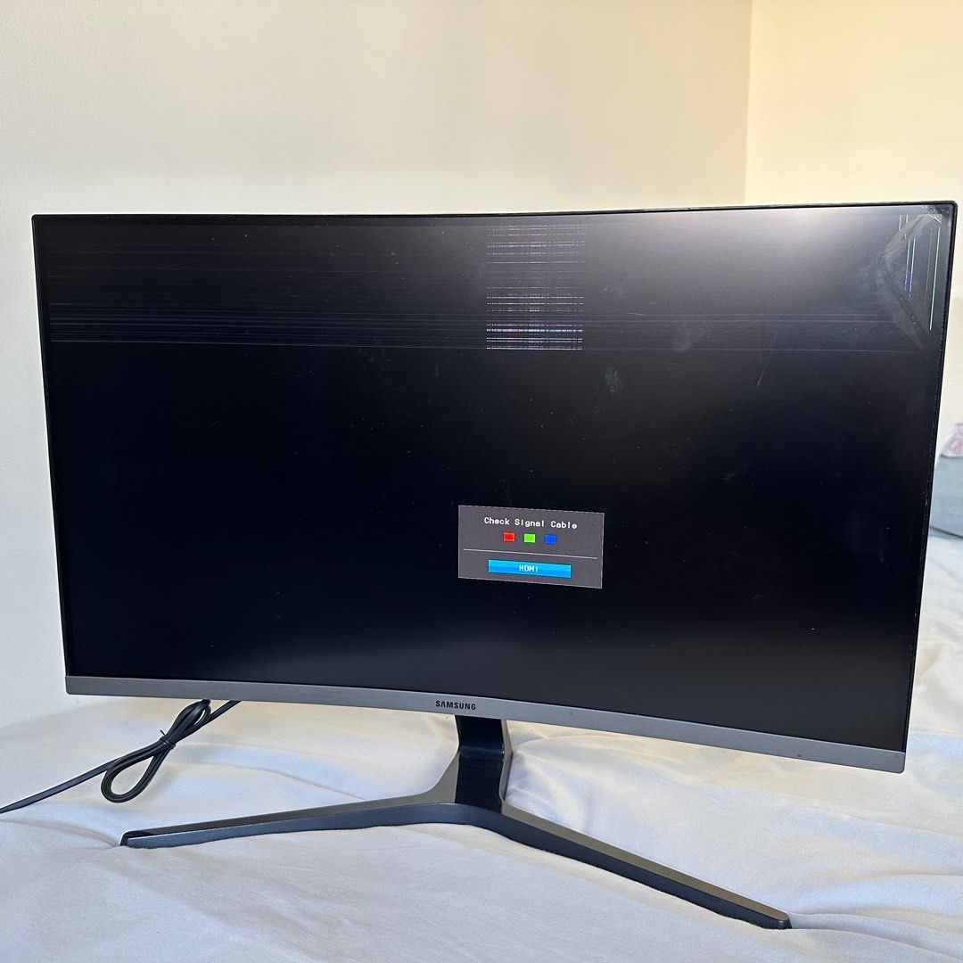 [Damaged LCD] Samsung 27” C27R500FHE FHD Curved Monitor, Computers ...