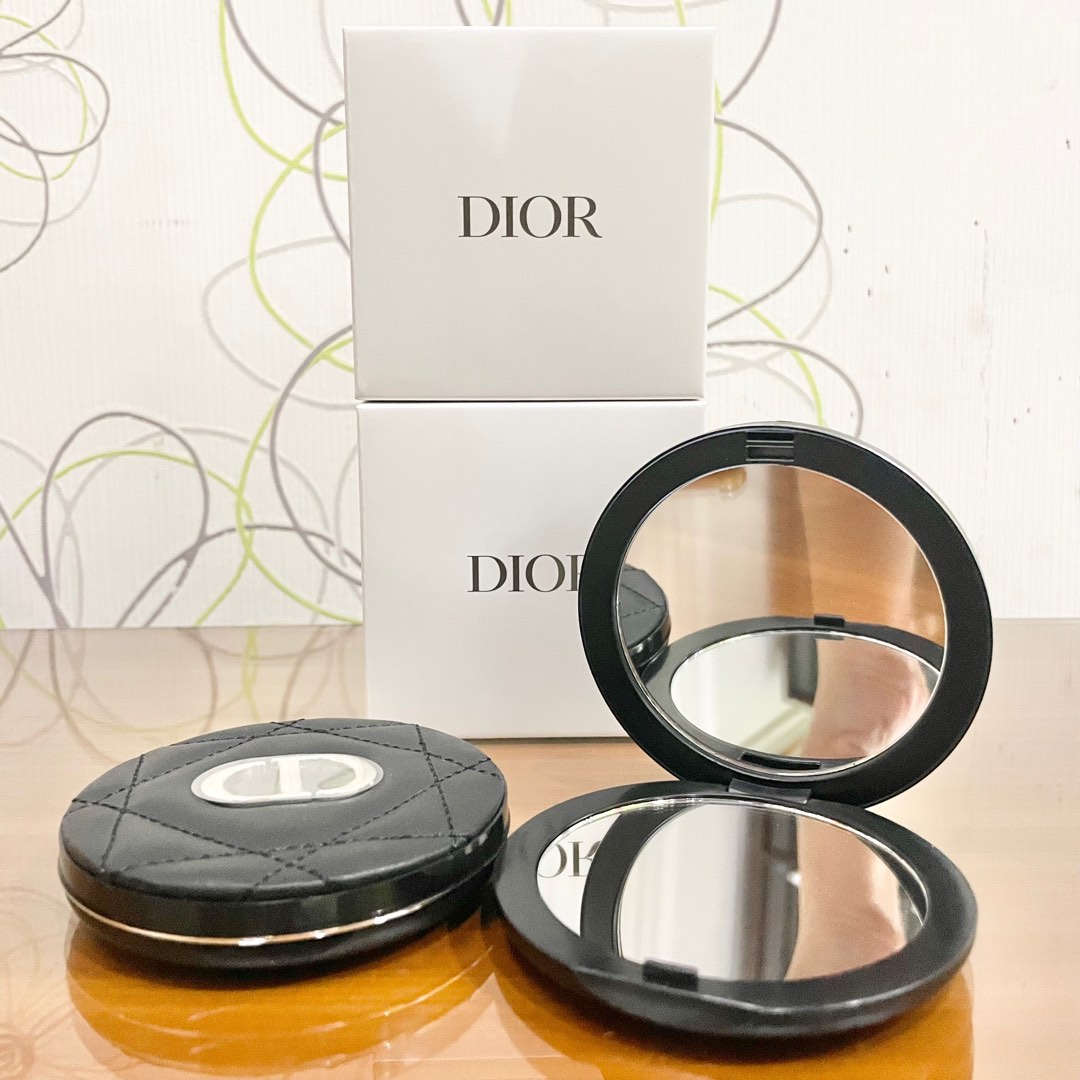 Dior black compact dual pocket mirror, Furniture & Home Living, Home ...