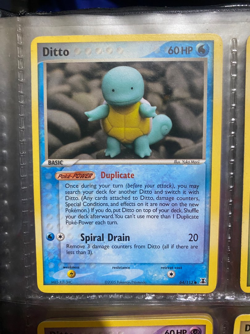Ditto - 040/113 (Squirtle) - Delta Species (DS), Hobbies & Toys, Toys ...