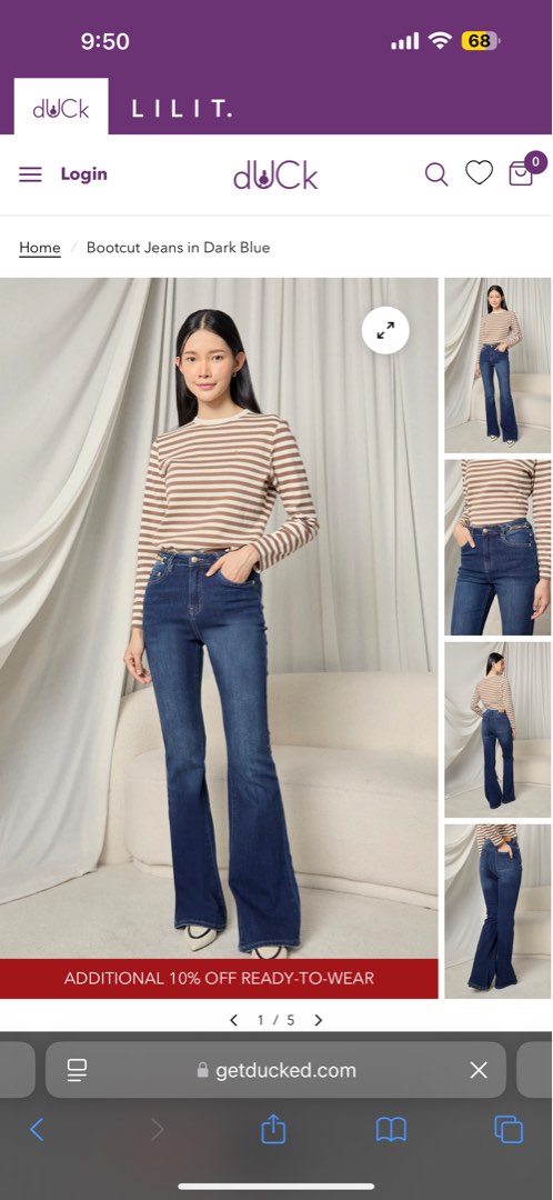 Duck Bootcut Jeans, Women's Fashion, Bottoms, Jeans & Leggings on Carousell