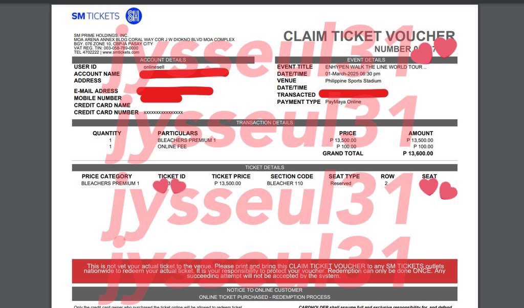 Enhypen WALK THE LINE BULACAN - Bleachers Premium 1, Tickets & Vouchers ...