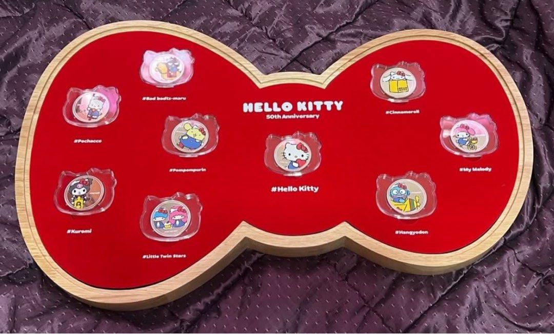 Limited edition singapore mint gold, rose gold, silver sanrio ...