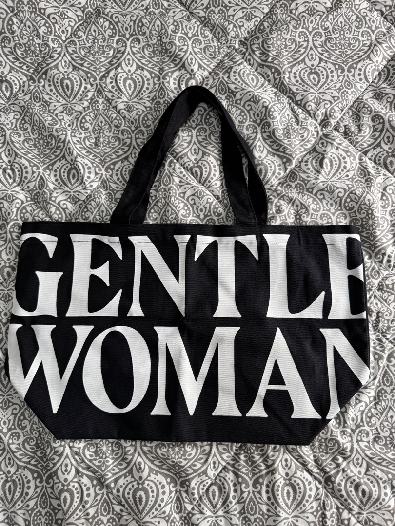 Gentlewoman Tote Bag Black, Women's Fashion, Bags & Wallets, Tote Bags ...