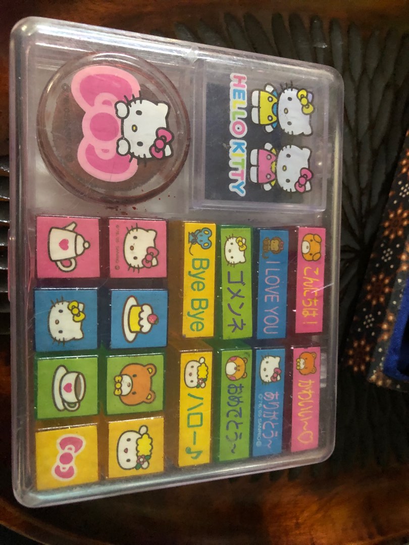 Hello Kitty stamp pad From Japan collection, Hobbies & Toys, Stationary ...