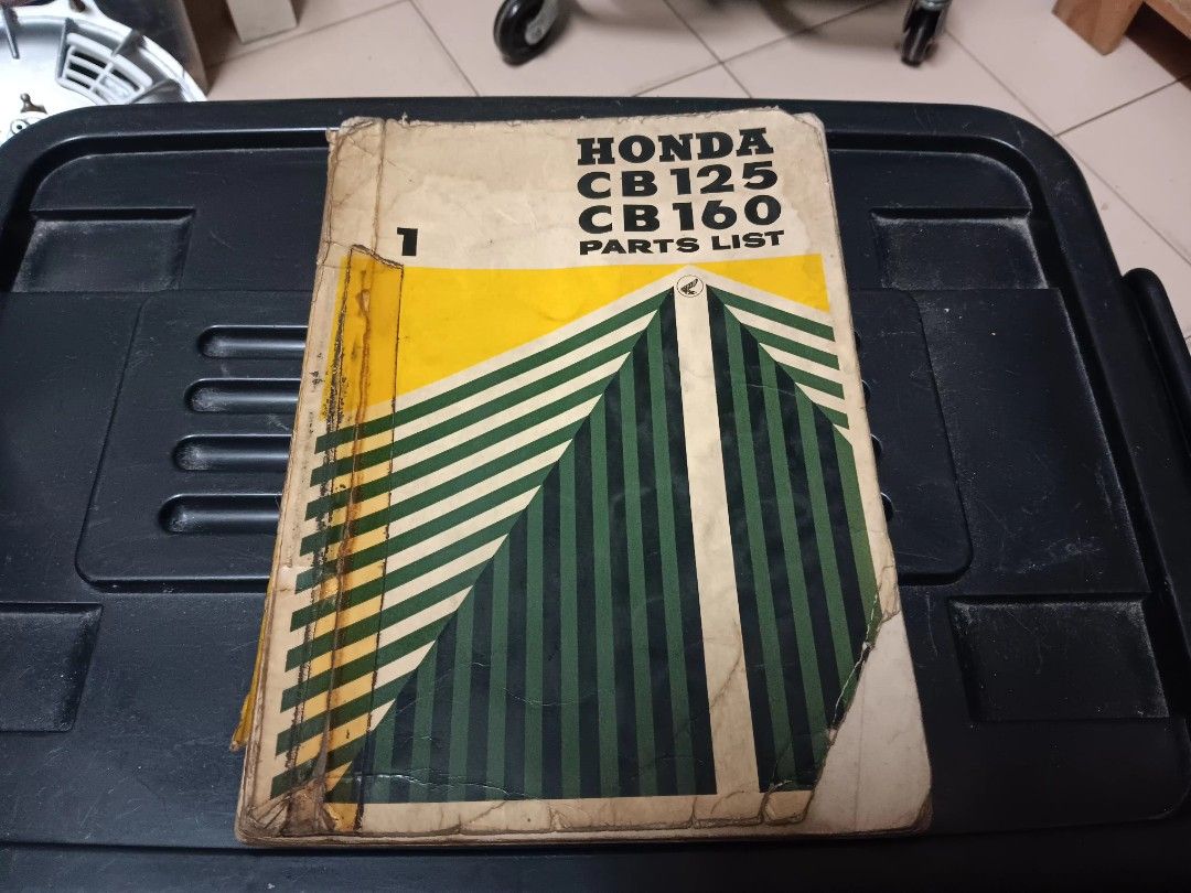 Honda CB125 CB160 parts list catalogue. Used printed in Japan., Hobbies ...