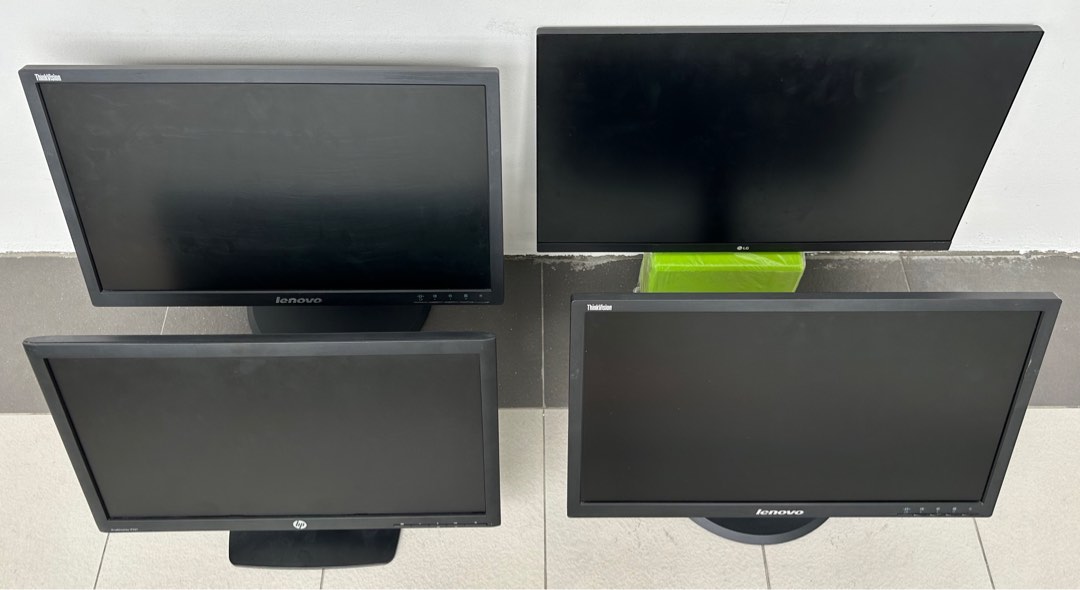 HP, Lenovo Desktop Monitor adustable height stand display port / LG ...